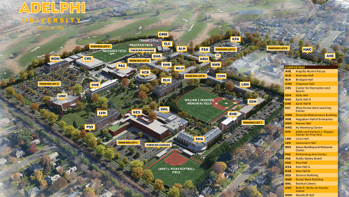 Campus Map | Brand Identity | Adelphi University