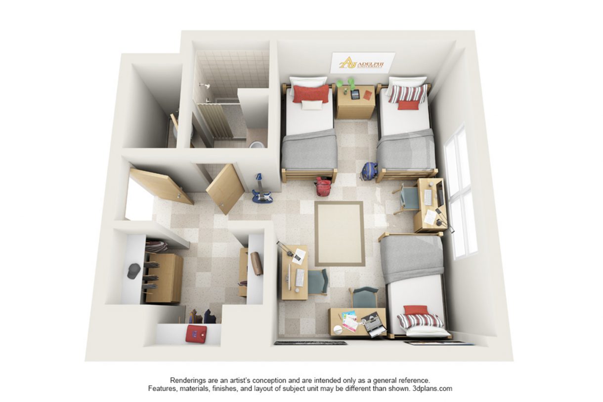 Room Types and Features | Residential Life and Housing at Adelphi ...