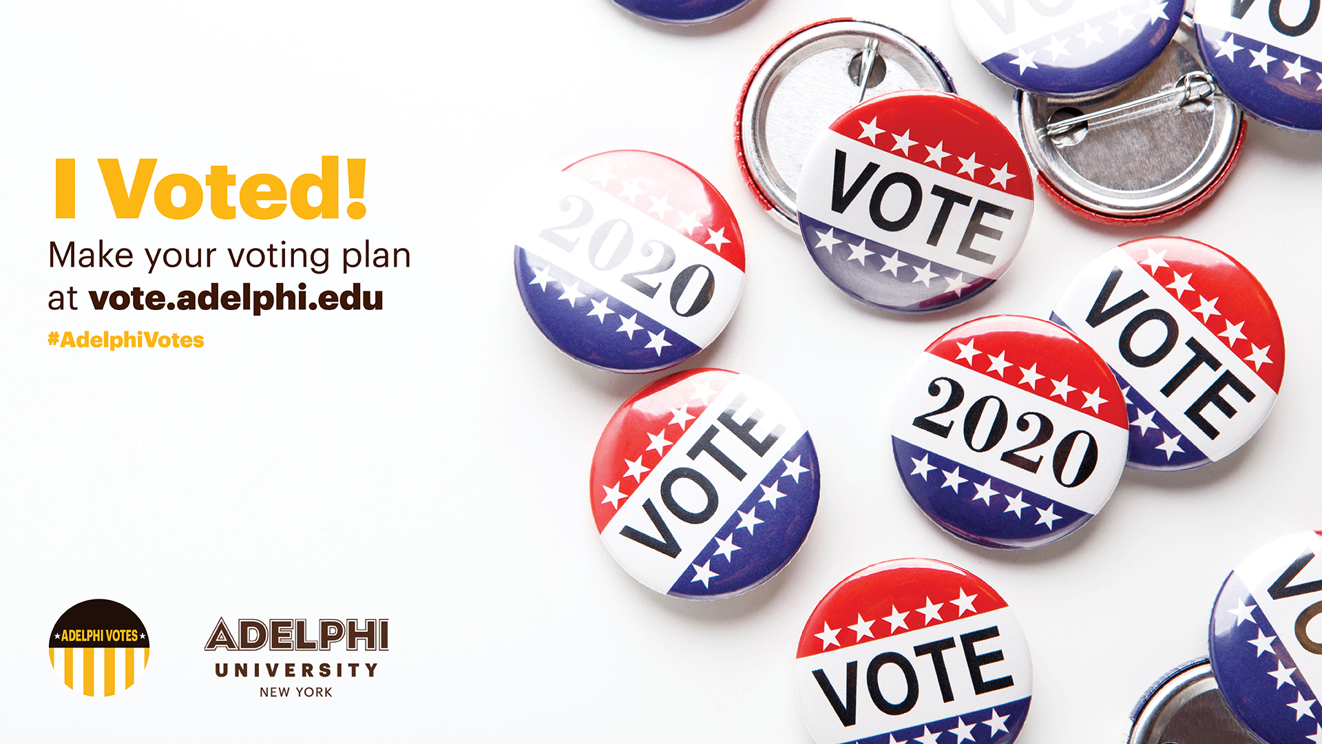 Zoom Backgrounds | Adelphi Votes | Adelphi University