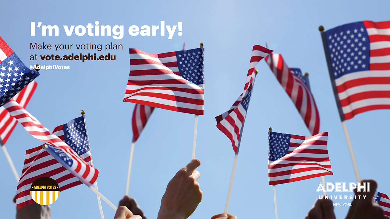 Zoom Backgrounds | Adelphi Votes | Adelphi University