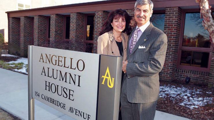 Alumni House Dedicated to Phyllis and Frank '77 Angello