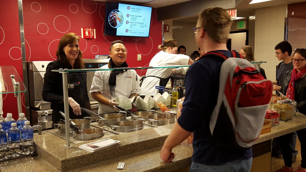 Celebrity Chef Jet Tila Cooks for Adelphi Students