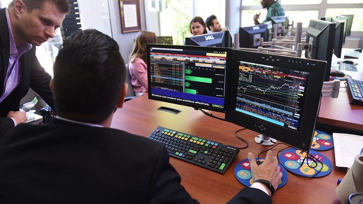 Adelphi Students Use Real Tools to Manage Real Money in Trading Room