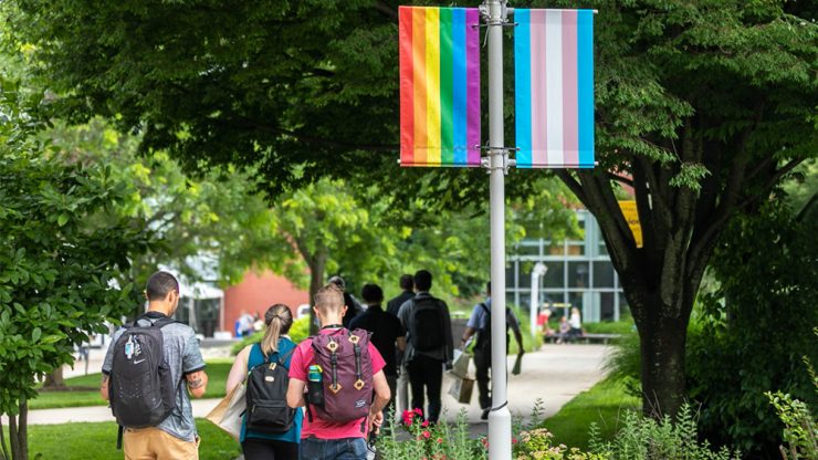 Flag Flies as a Symbol of Support for Transgender Inclusion