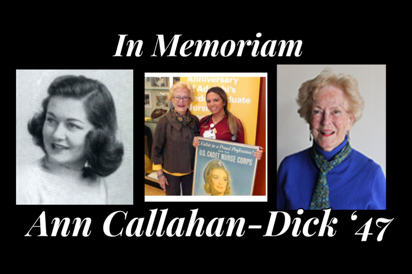 Remembering Ann Callahan-Dick '47 | Adelphi University