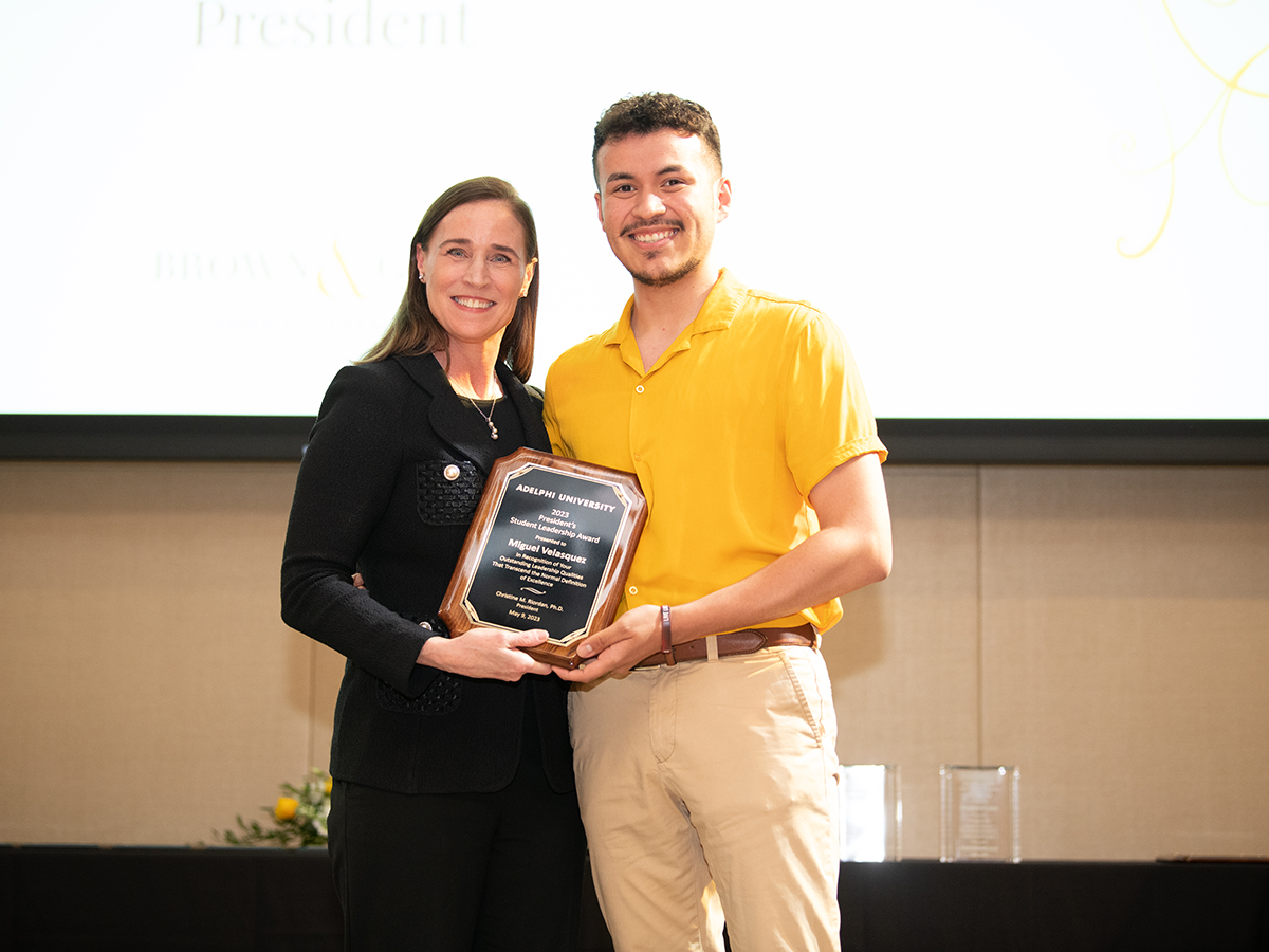 Celebrating Student and Faculty Achievements at the 20th Brown and Gold Awards | Adelphi University